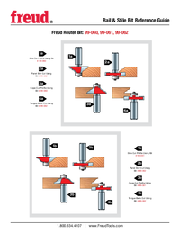 99-060 | Router CNC | Door & Window | Rail & Stile Profile - Freud Tools